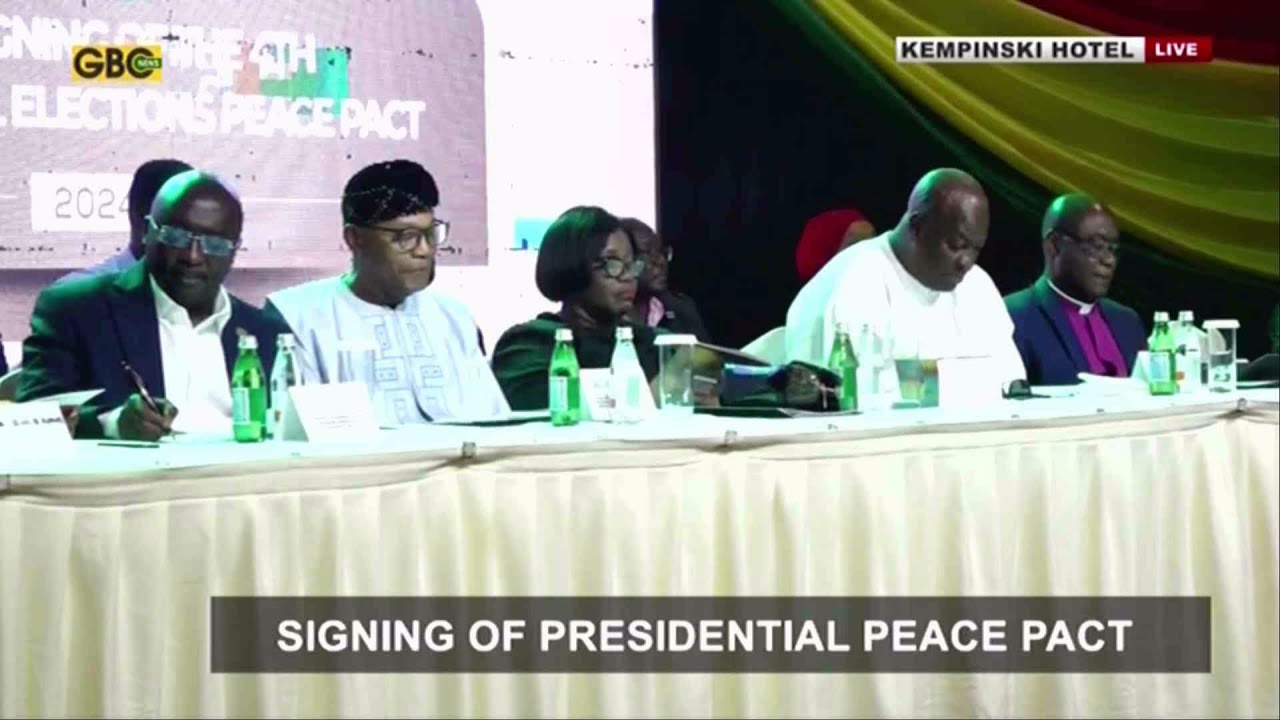 Signing of the 4th Presidential Election Peace Pact - YouTube