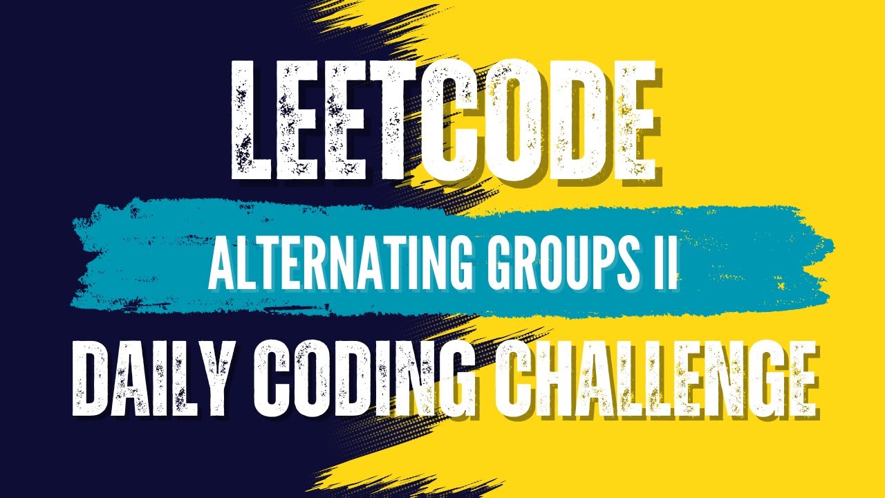 LeetCode - 3208. Alternating Groups II💛🖤 Solution link in Description🔗 ...