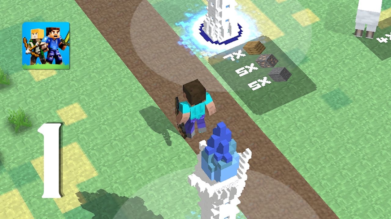 Crafty Town - Mine & Defense Gameplay Walkthrough Part 1 World 1 ~ 2 ...