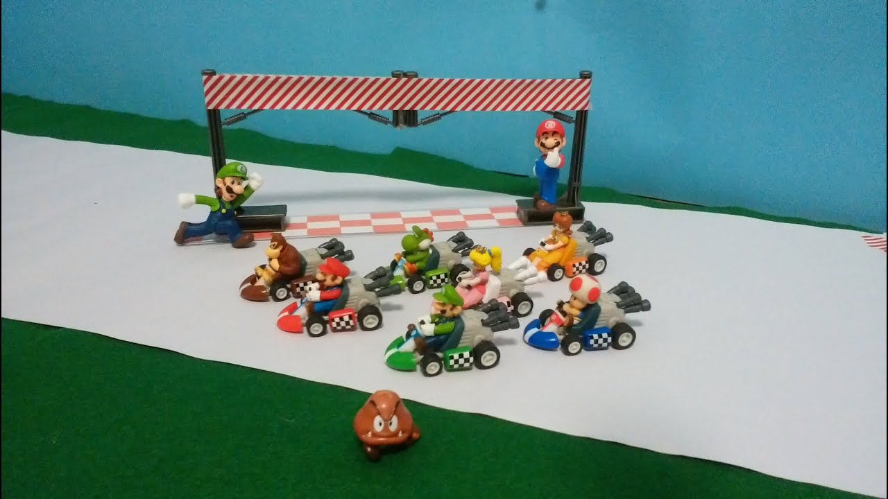 Mario Kart Race Stop Motion Animation - YouTube
