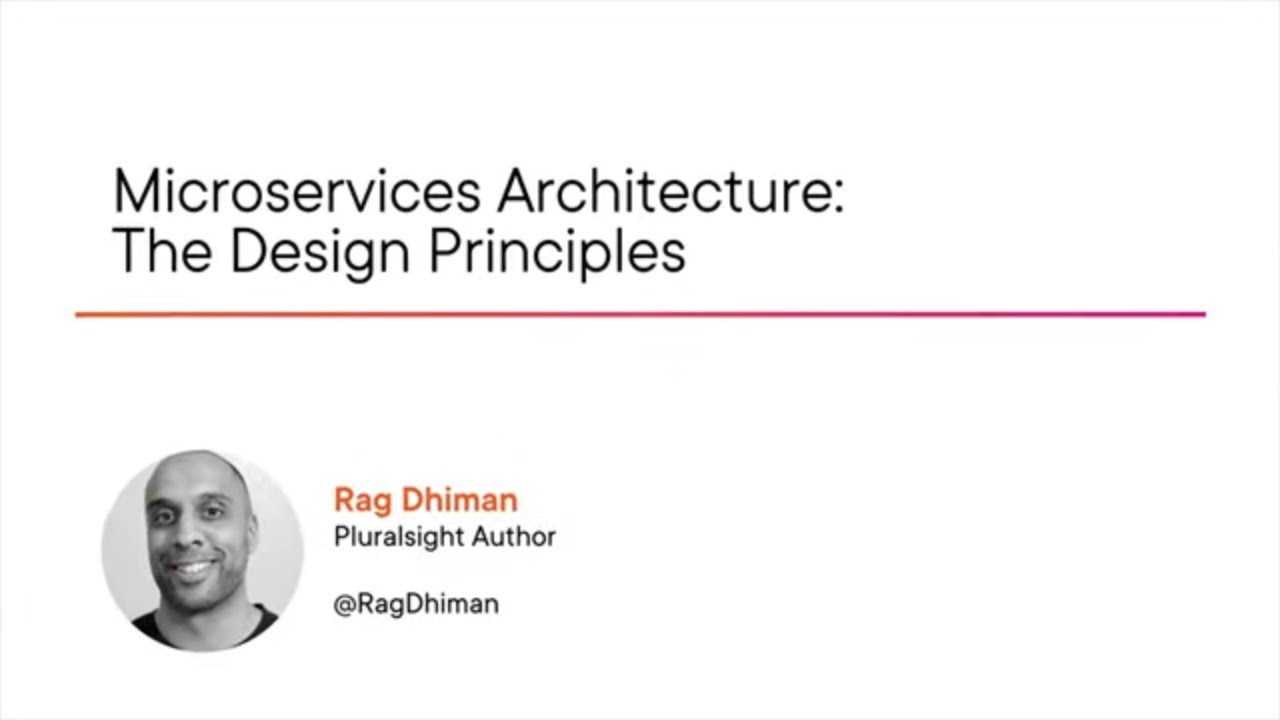 Microservices Architecture: The Design Principles - YouTube
