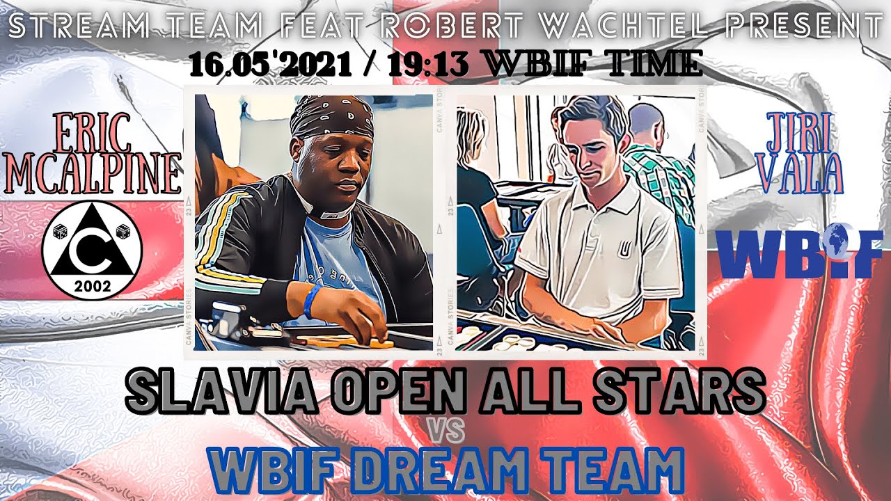Slavia Open All Stars - WBIF Dream Team Eric McAlpine (ENG) - Jiri Vala ...
