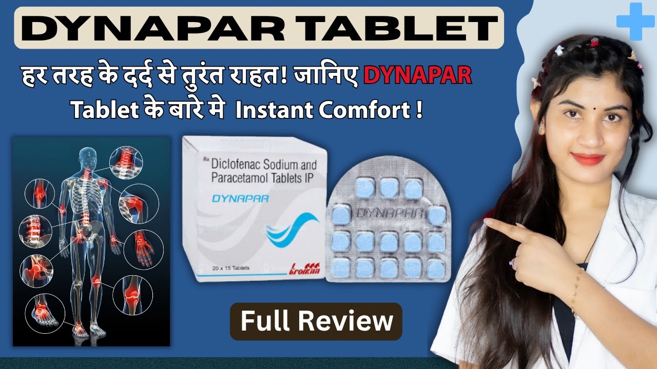 Dynapar Tablet Uses in Hindi ️ | Diclofenac Sodium 50mg & Paracetamol ...