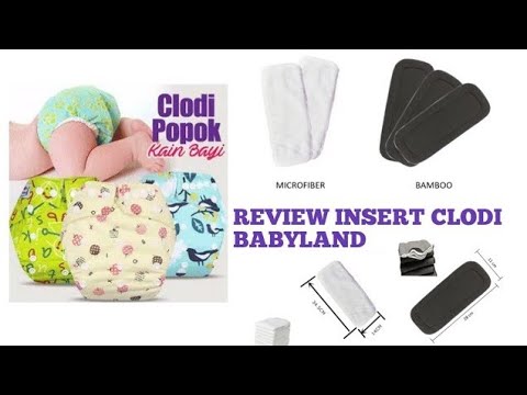 REVIEW INSERT CLODI BABYLAND, BAMBOO VS MICROFIBER KAYA APA SIH? - YouTube