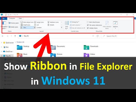 Bring Back Ribbon in Windows 11 | How to Enable Ribbon in Windows ...
