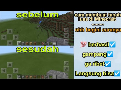 CARA MERATAKAN TANAH DI MINECRAFT - TERBARU - YouTube