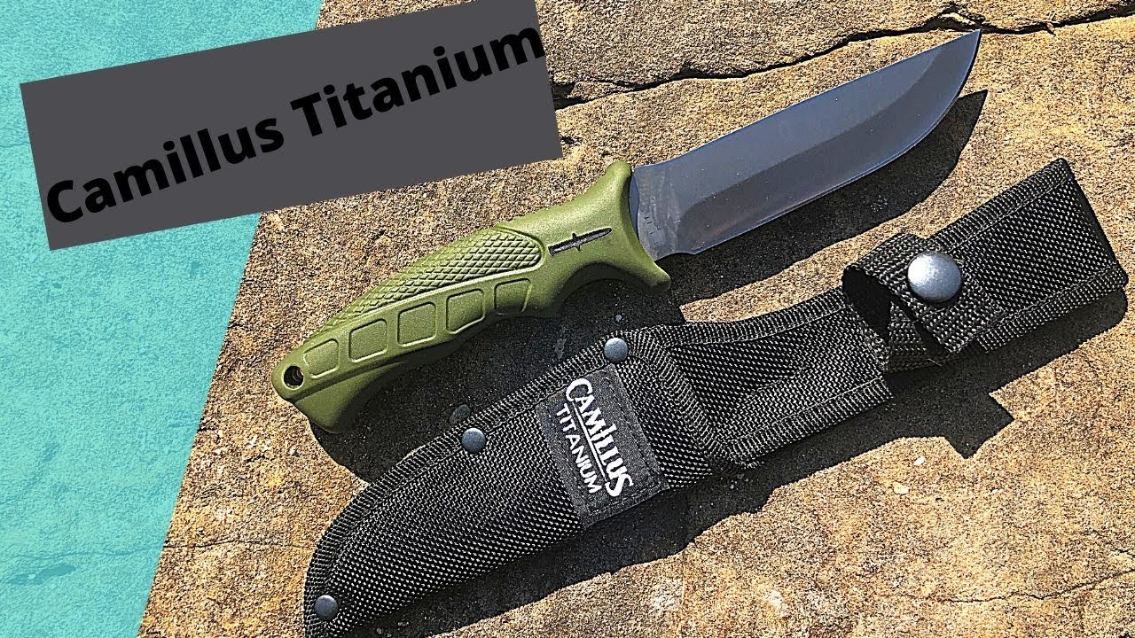 Camillus Titanium Knife Walmart (CHEAP $10) - YouTube