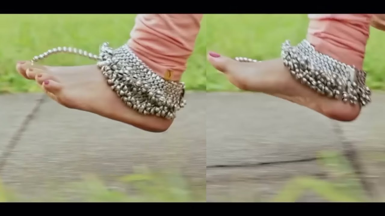 Actress Harshita Gaur heavy anklet feet.👣 Goddess soft anklet feet ...