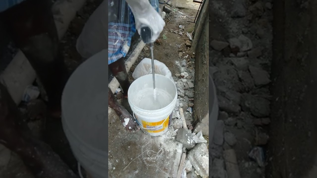 putty powder mixing - YouTube