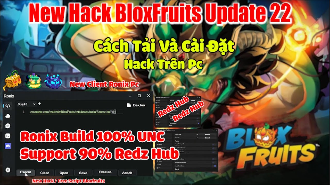 B.l.o.x Fruit New Hack Client Ronix Trên Pc Mới Nhất ( Redz Hub ) [Auto ...