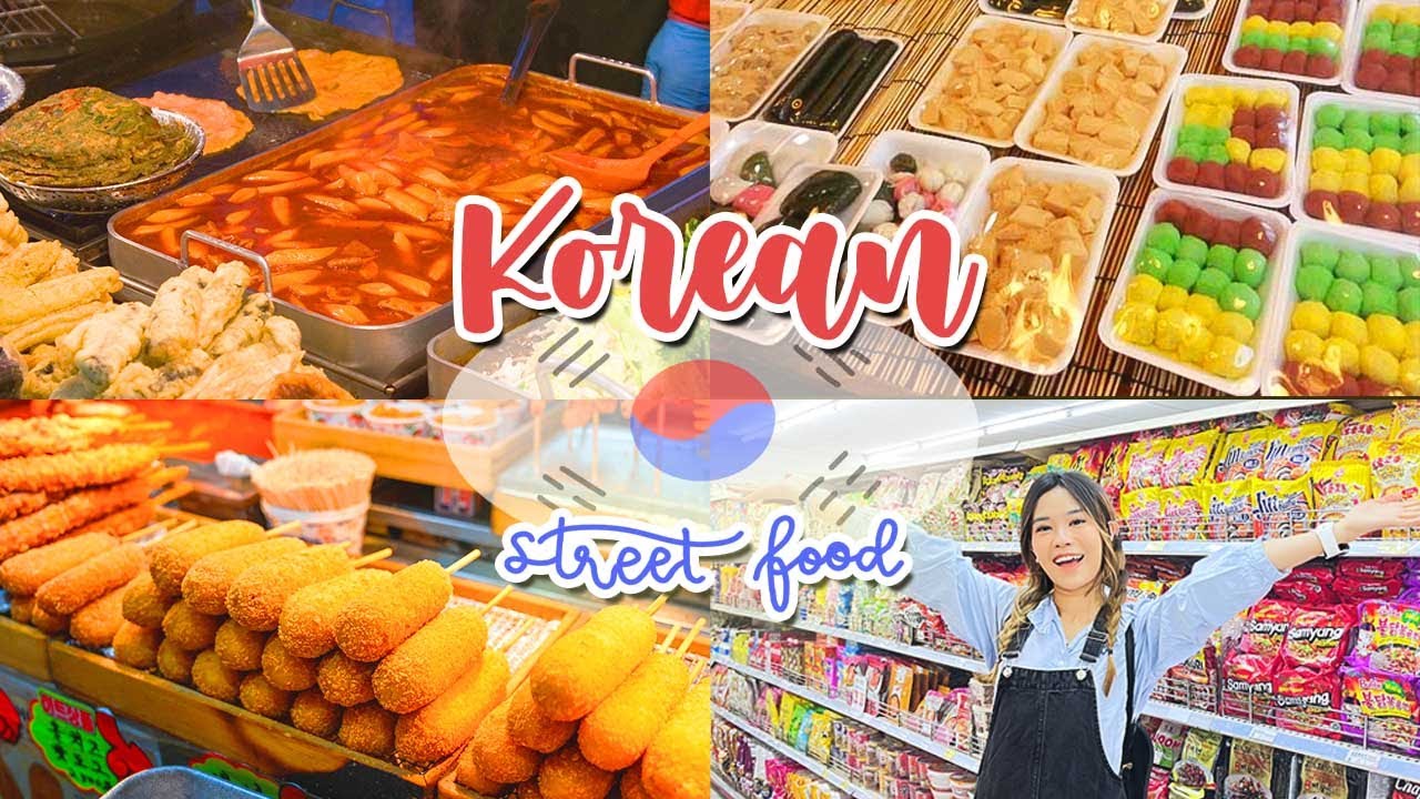 COBAIN KOREAN STREET FOOD DI KOREAN SUPERMARKET! JAJANANNYA BANYAK ...