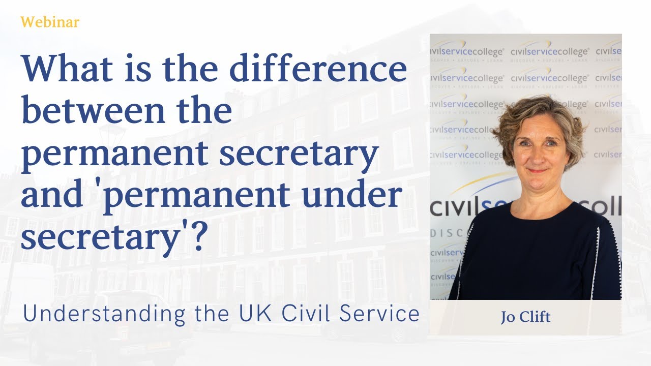 What is the difference between the permanent secretary and 'permanent ...