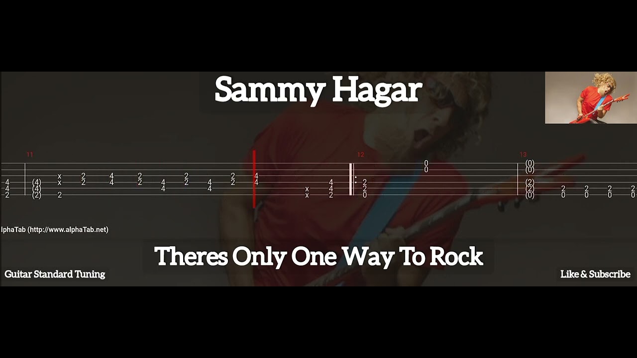 Sammy Hagar - Theres Only One Way To Rock ( Tab Guitar ) - YouTube