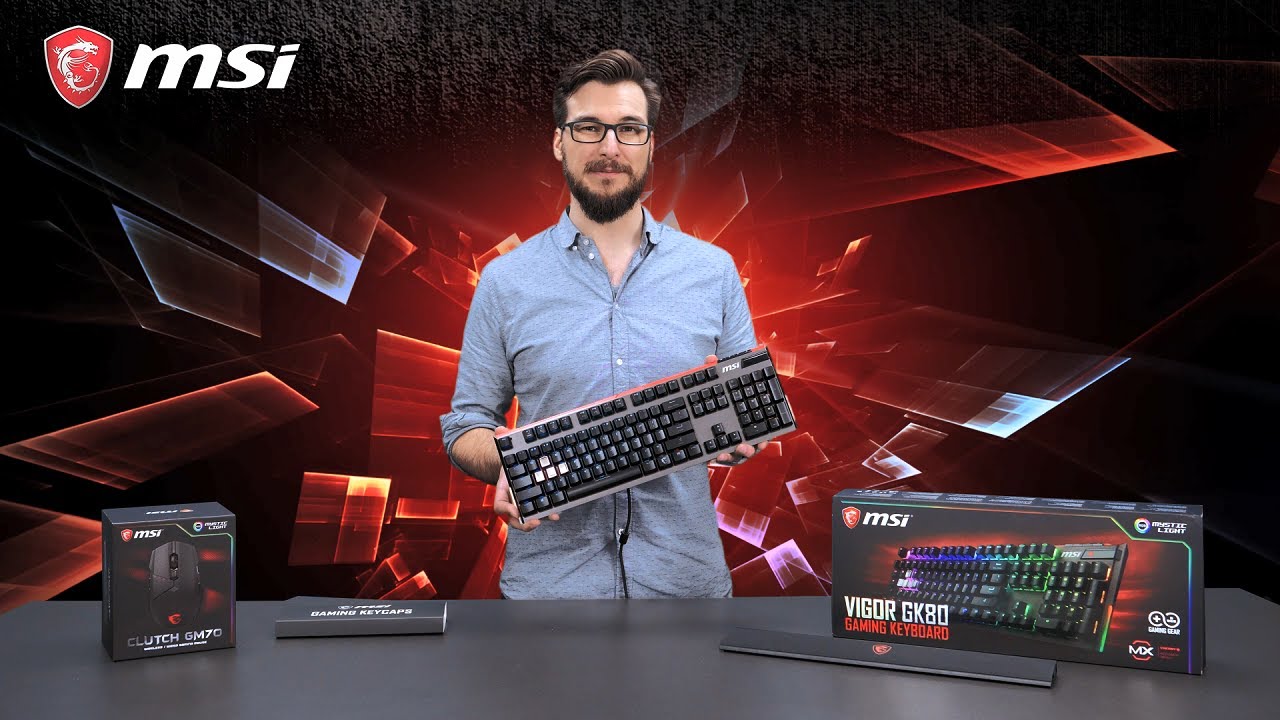 MSI Vigor GK80 - Najlepsza klawiatura MSI - YouTube