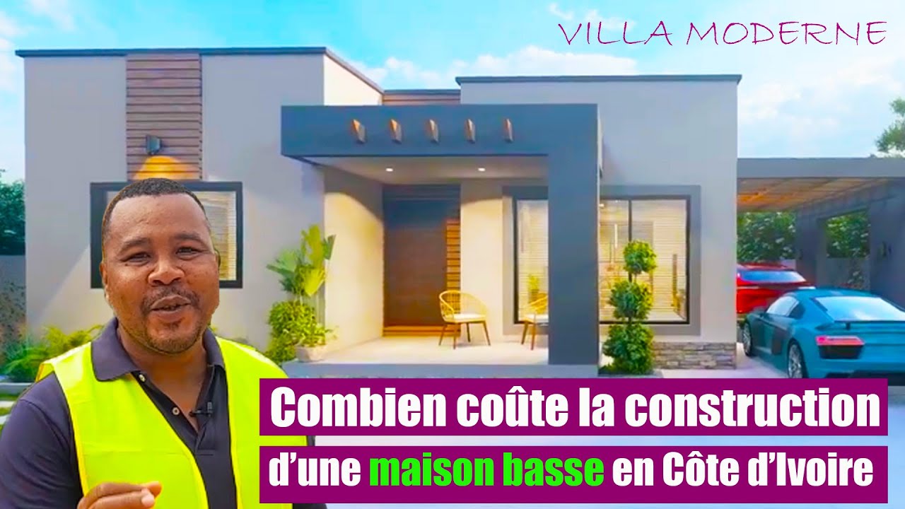 Combien coute la construction d'une villa basse ? Fondation - Elévation ...