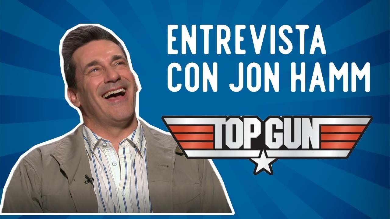 Entrevista con Jon Hamm sobre su participación en #TopGunMaverick - YouTube
