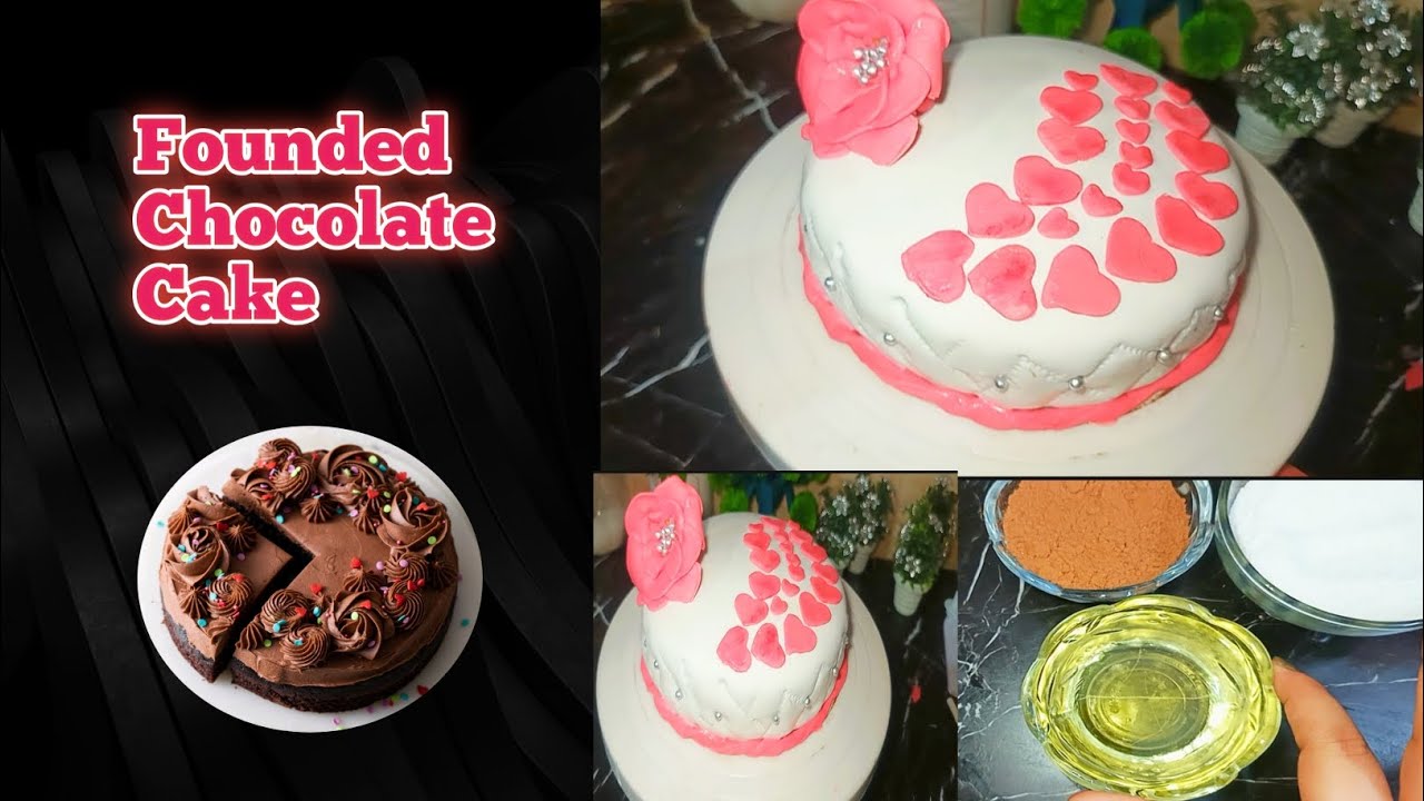 FONDANT CAKE: simple and easy recipe for founded cake - YouTube