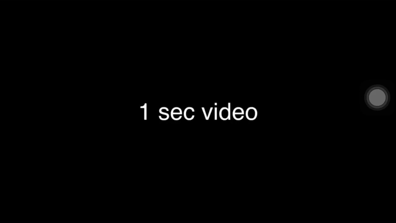 1 sec video - YouTube