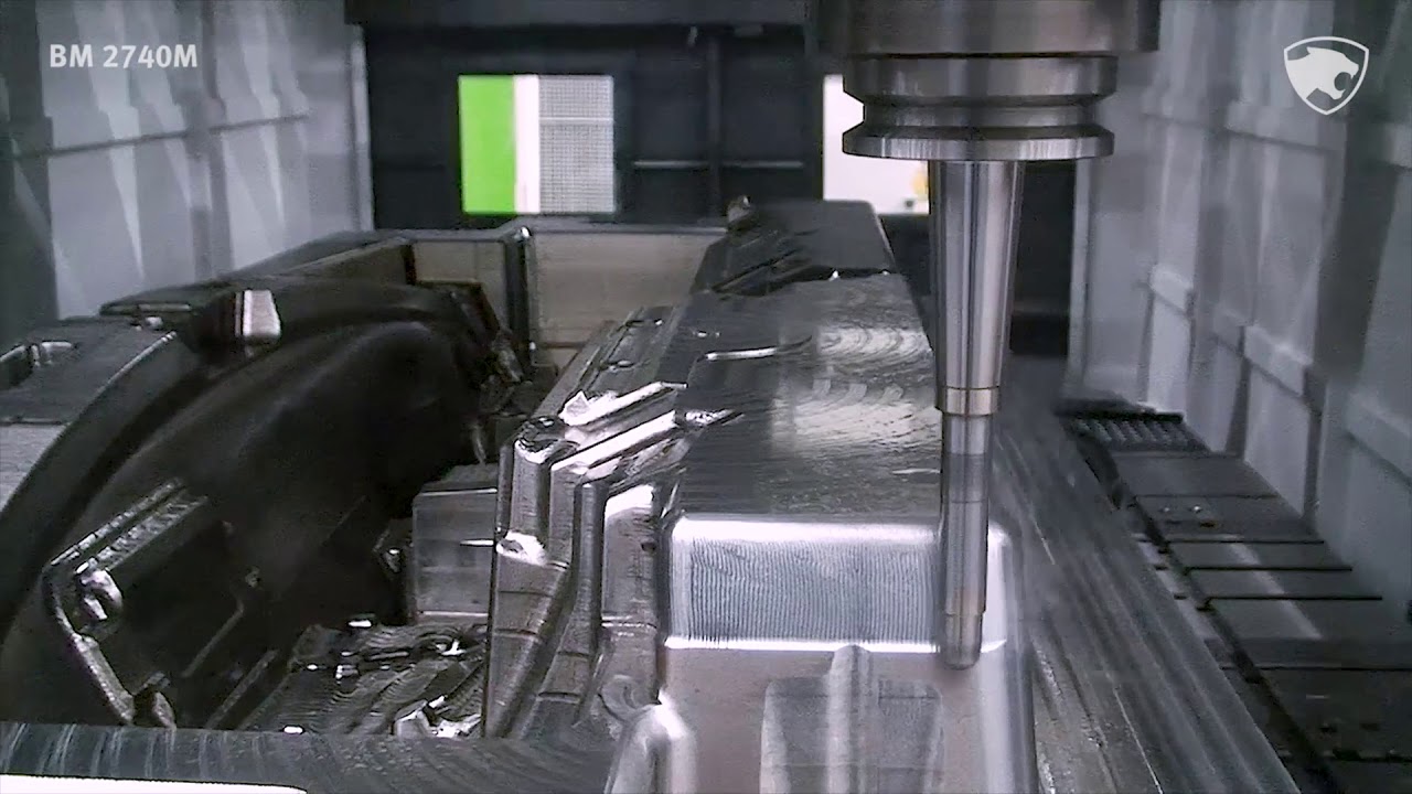 AMAZING Double Column MC_BM 2740M Dash board cutting - YouTube