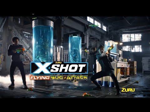 X-Shot Flying Bug Attack _ NEW Blasters from ZURU X-Shot _ Can You Hit ...