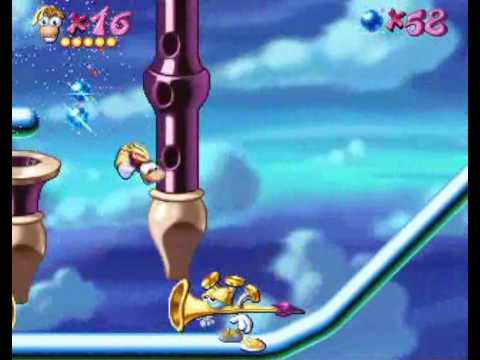 Rayman [Sega Saturn] - Allegro Presto try 1 (1/2) - YouTube