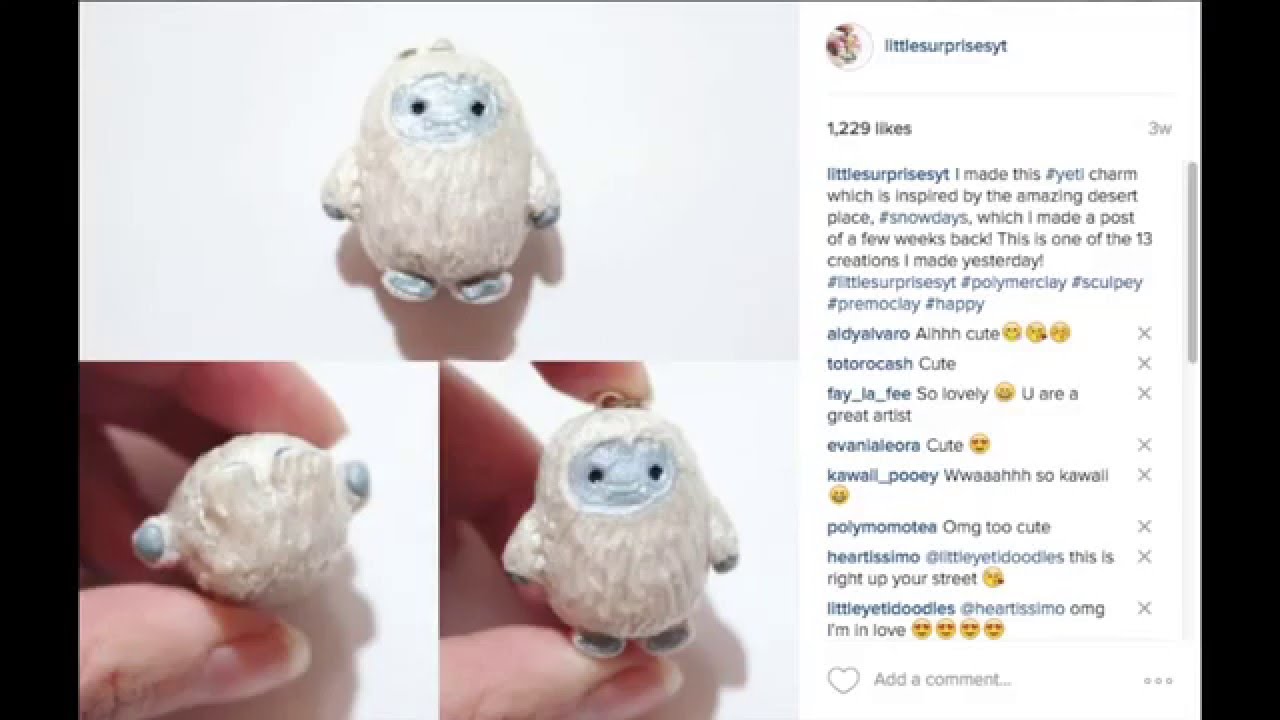 Polymer Clay Yeti Tutorial - YouTube