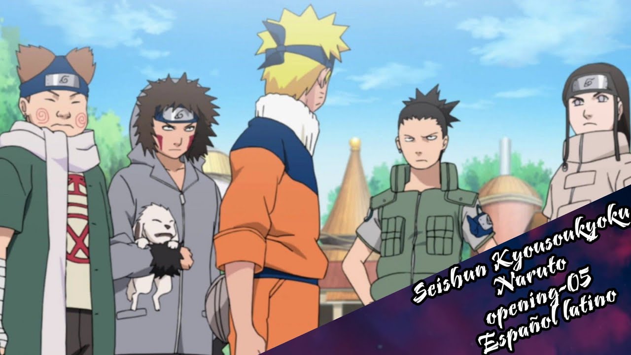 🔸Naruto Opening 5 Seishun Kyousoukyoku "Carrera Juvenil" Doblecero ...