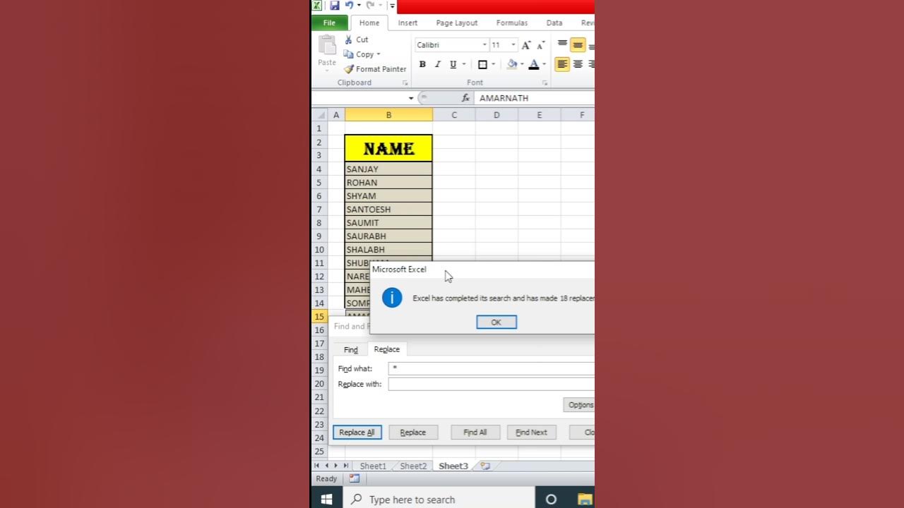 Ms Excel me Full Name se Second Name Ko Delete Kaise karen with one click #viral #shorts # ...