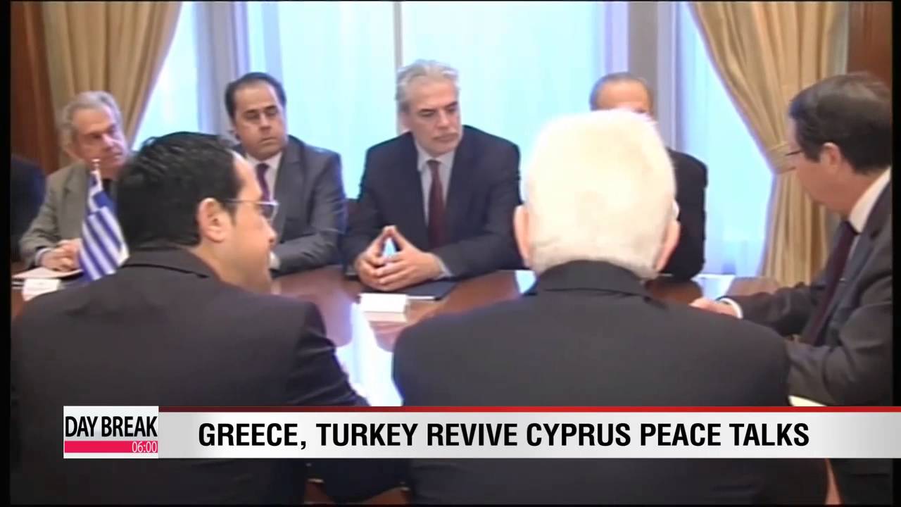 Greece and Turkey revive Cyprus peace talks - YouTube
