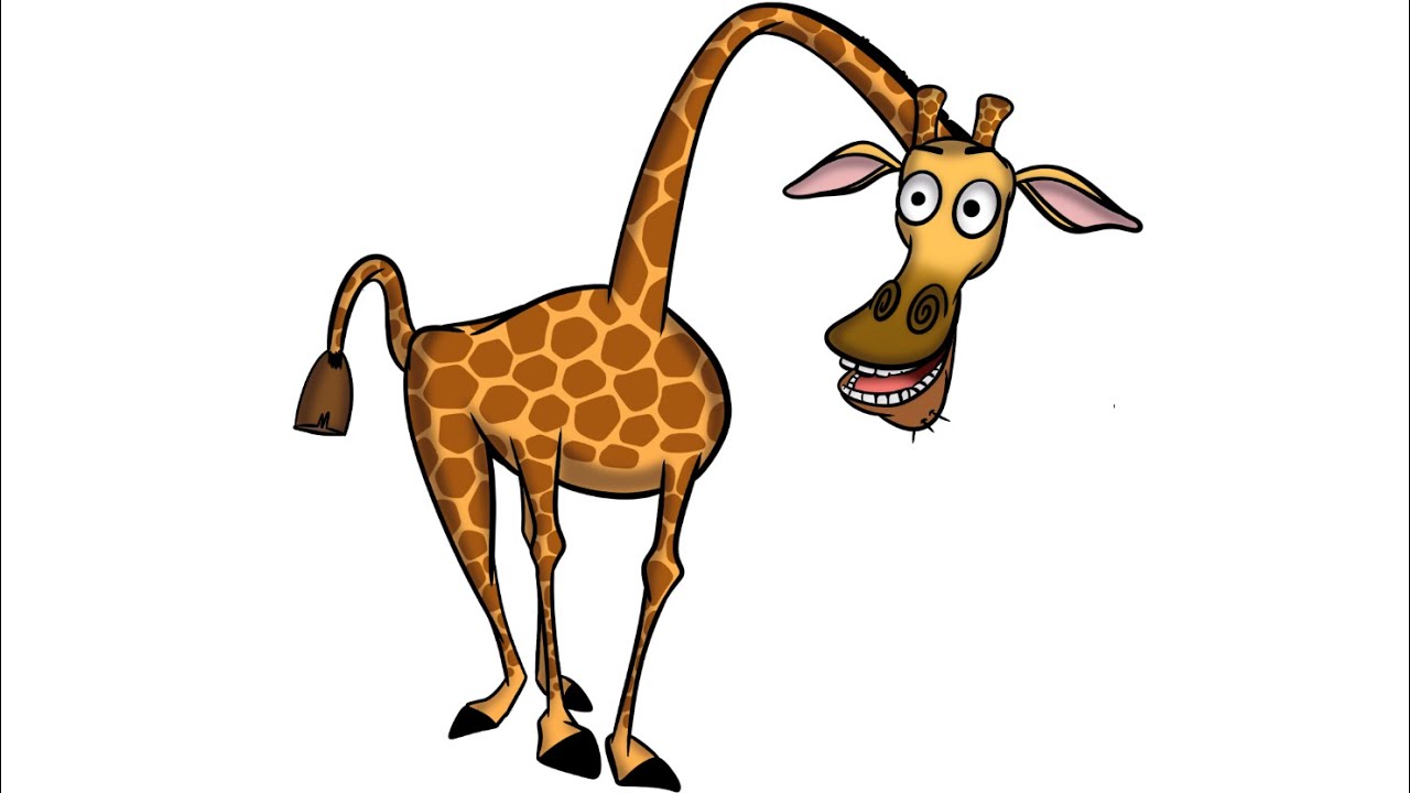 Let’s Draw Melman Giraffe How to Draw Melman Giraffe PraToons Procreate ...