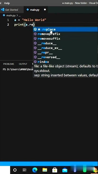 replace() function in python | Python #shorts - YouTube