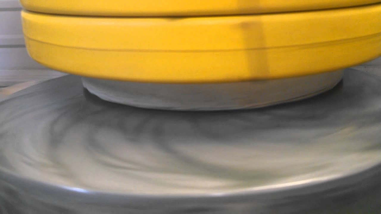 Telescope mirror grinding - YouTube