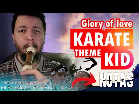 Como tocar GLORY OF LOVE tema de KARATE KID na flauta doce contralto
