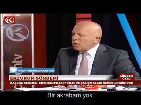 Erzurum Bld. Başkanı Sekmen \