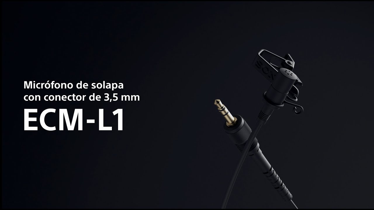 Nuevo micrófono de solapa ECM-L1 con conector de 3,5 mm | Alpha - YouTube