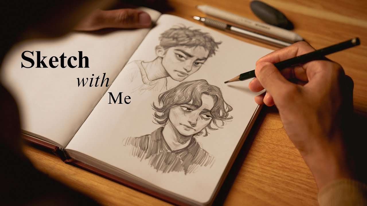Sketch with me - Trying to get back again - YouTube
