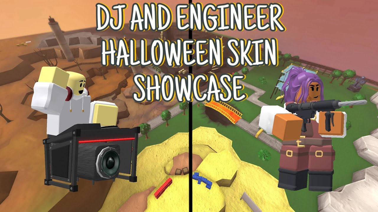 Showcasing engineer and dj halloween skin! | Tower Defense Simulator ...