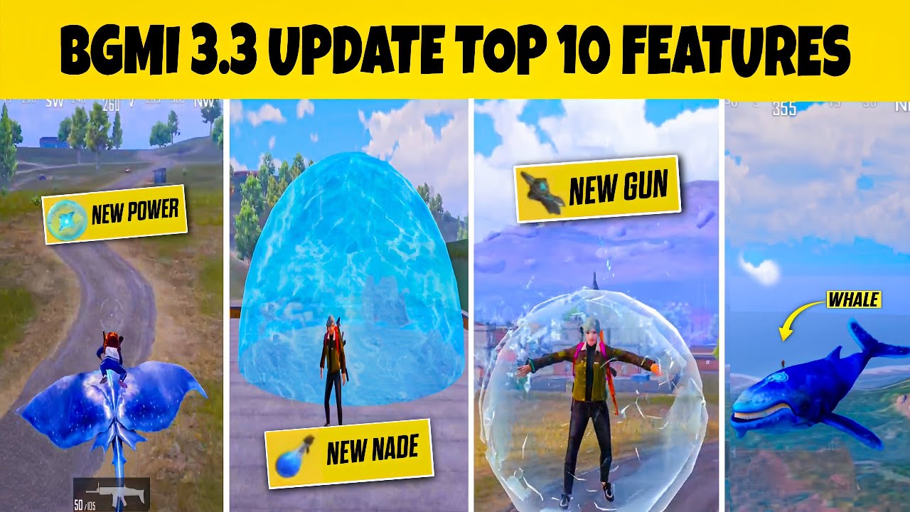 BGMI 3.3 UPDATE IS HERE | TOP 10 NEW FEATURES | BGMI NEW MODE TIPS AND ...