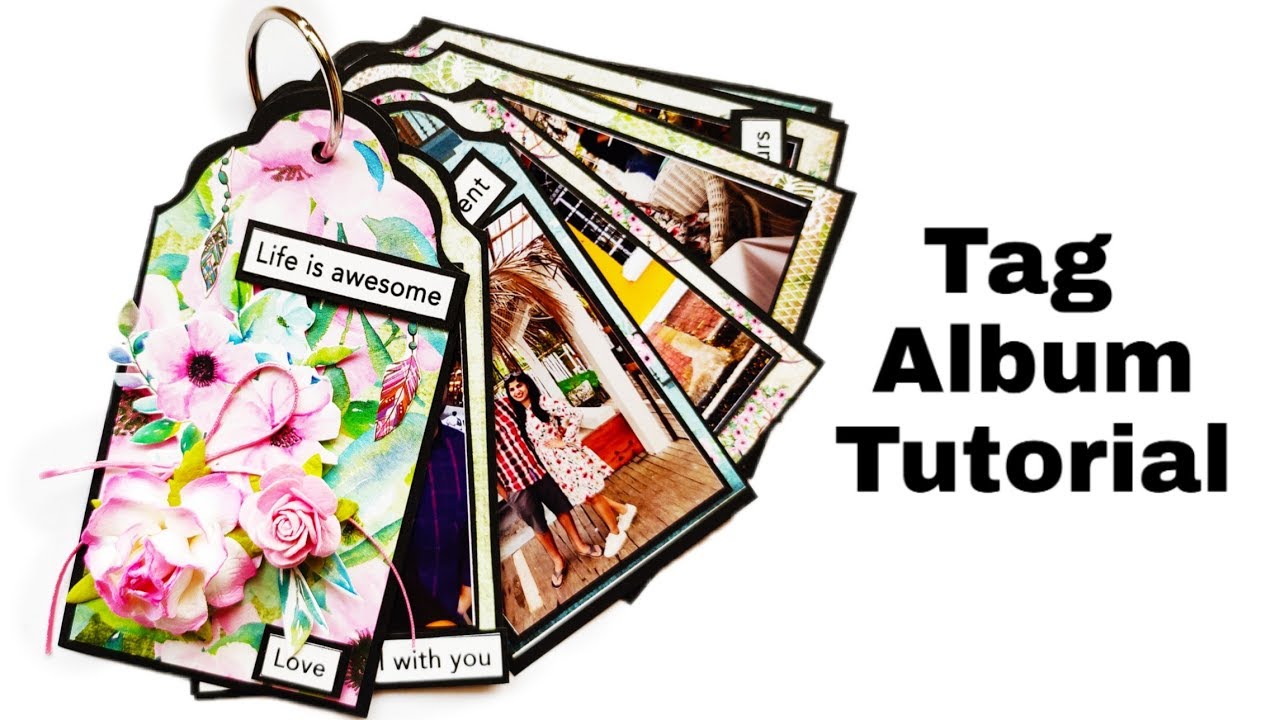 Tag Album Tutorial | How to Make Tag Album | DIY Gift Idea (Requested ...