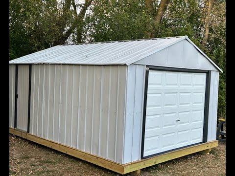 Timelapse Build - Arrow Murryhill 12x17 Shed from Home Depot - YouTube
