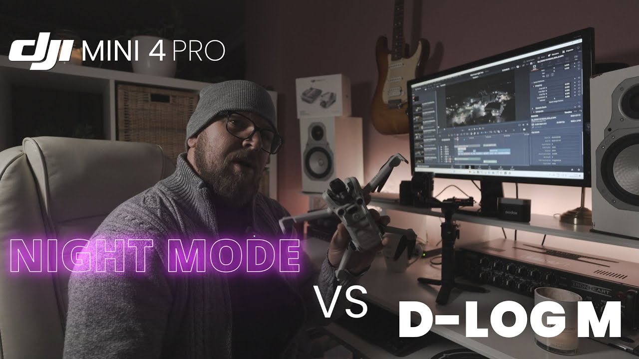 DJI MINI 4 Pro Night Mode vs DLOG M - YouTube