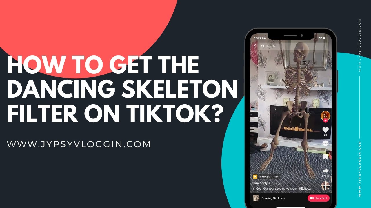 How to get the dancing skeleton filter on TikTok - YouTube
