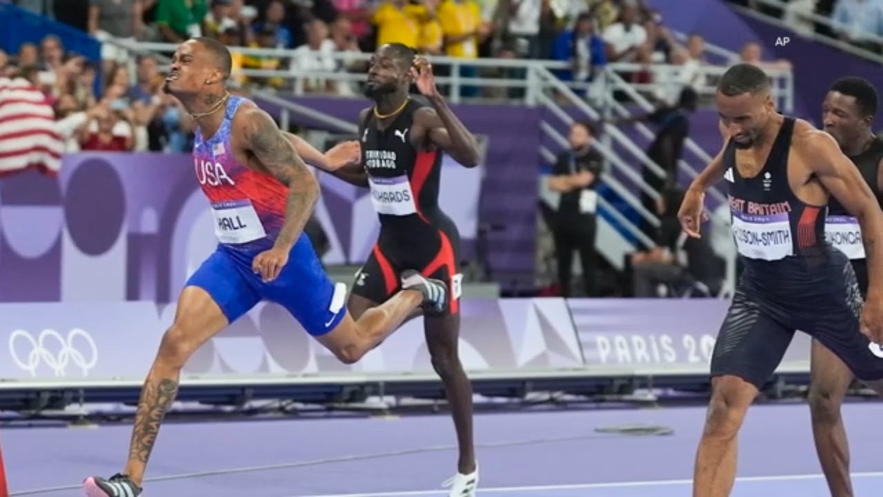 Quincy Hall's incredible come-from-behind finish in men's 400-meter final captured in photos ...