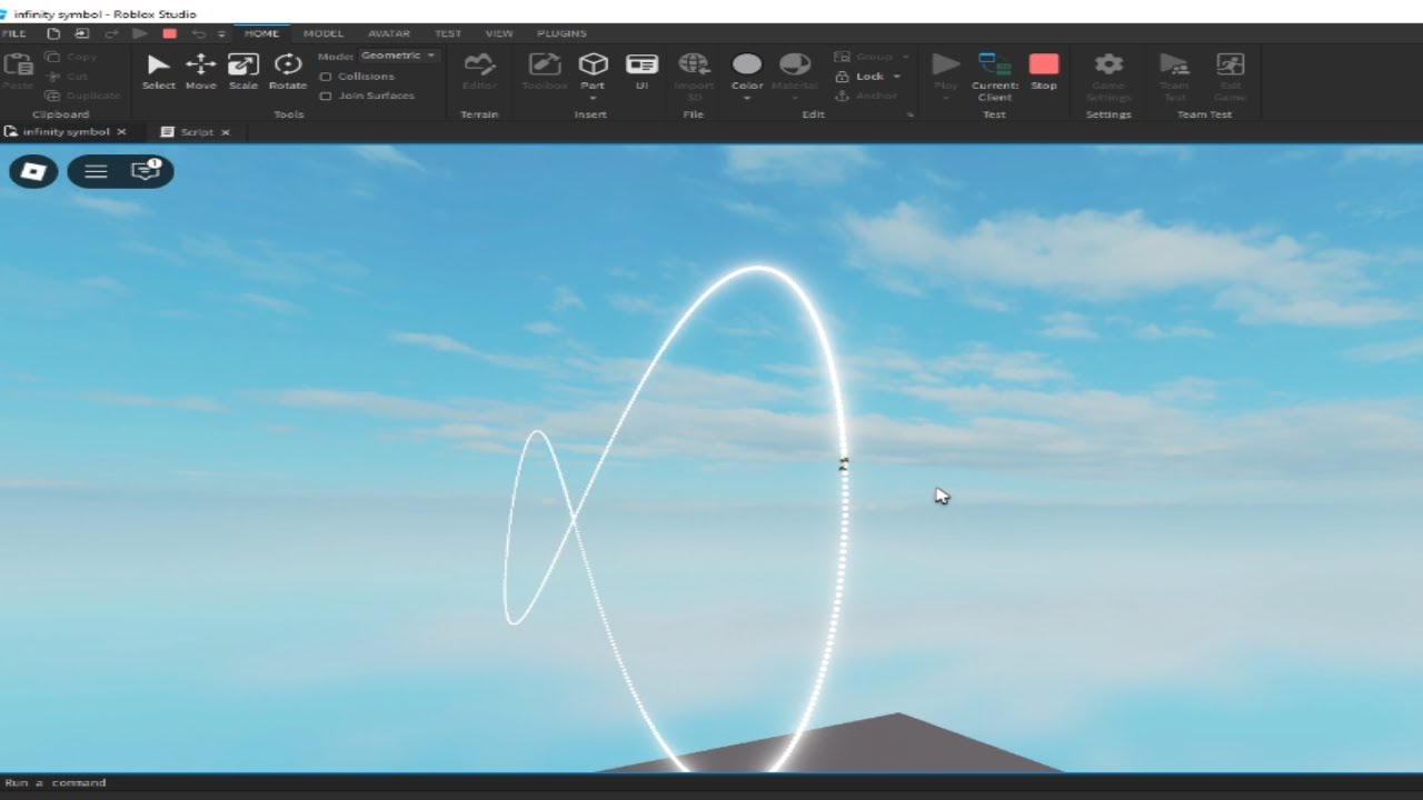roblox character moving like an infinity symbol | Roblox Studio - YouTube