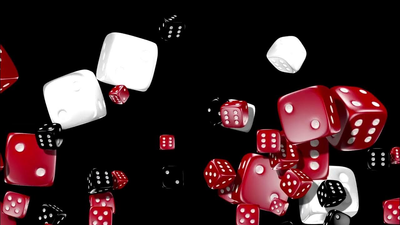free green screen transition dice rolling down 4k 2022 - YouTube