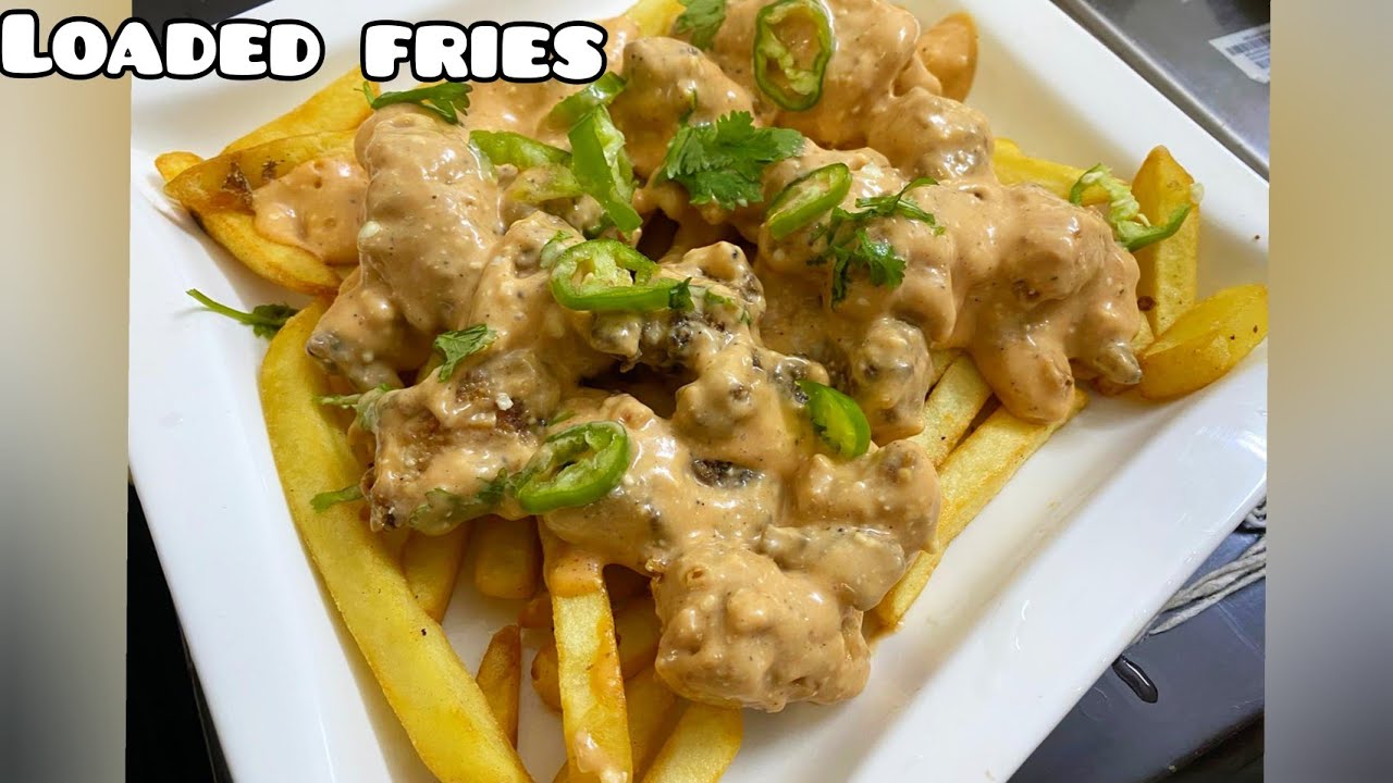 Loaded Fries Recipe | Chicken Loaded Fries With Cheese | Dynamite Fries ...