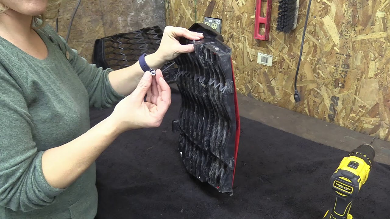 KY Metal Designs KRX 1000 Grill Inserts Install - YouTube