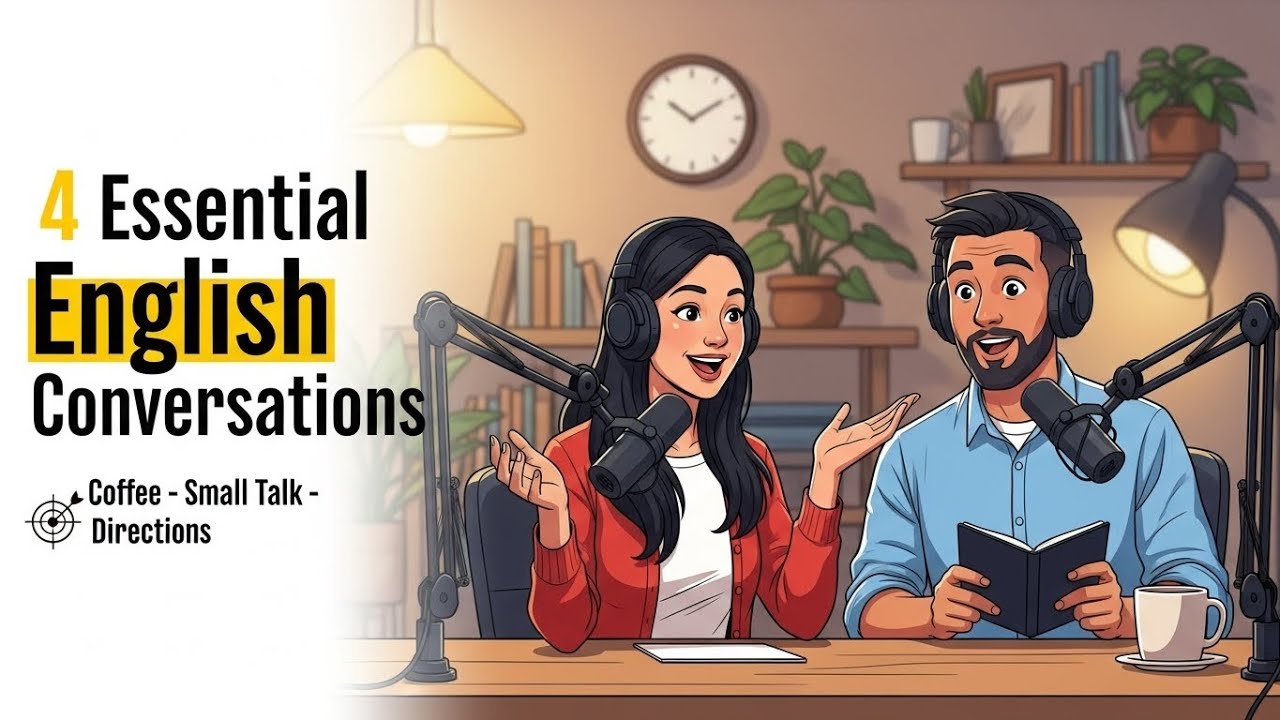 Master 4 Essential English Conversations: Coffee, Small Talk ...