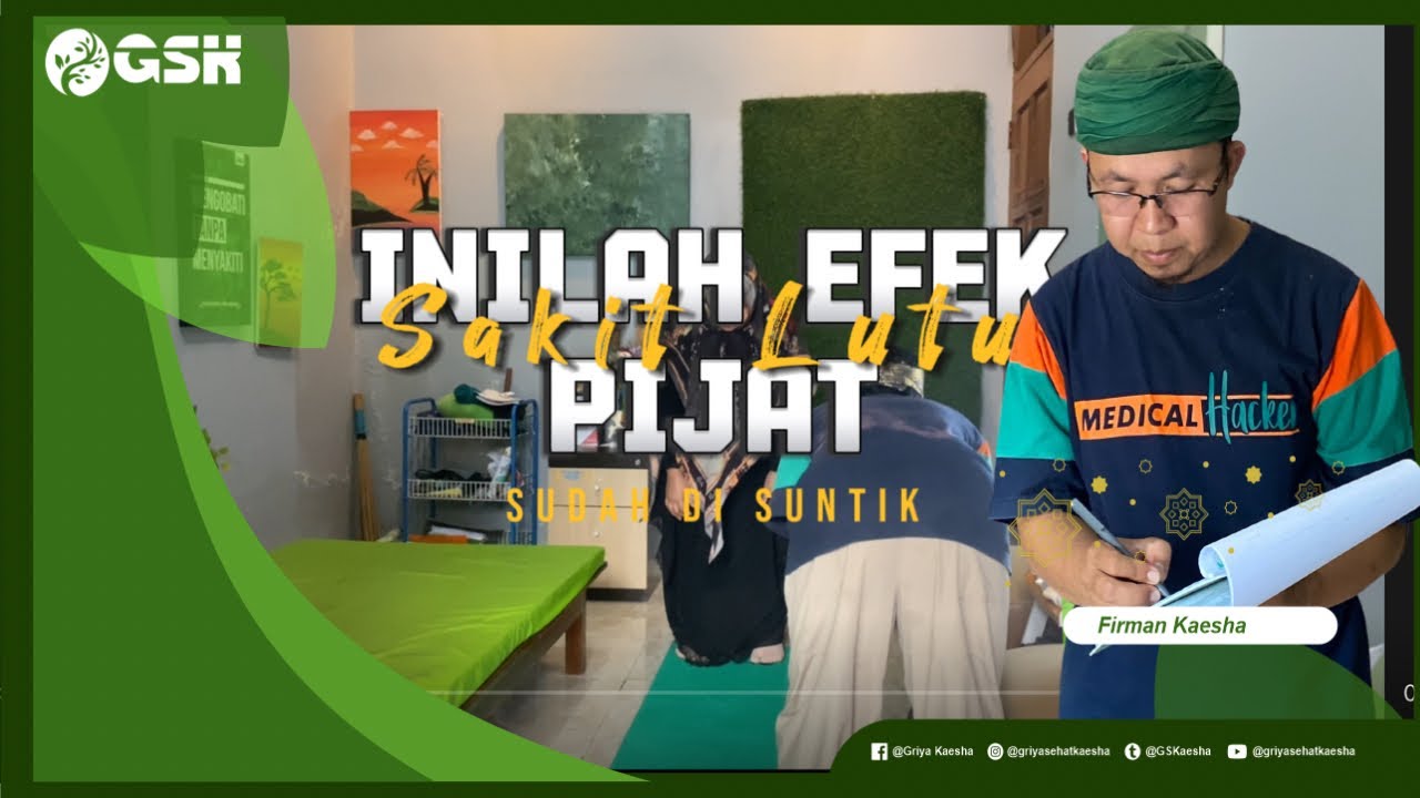 Inilah Efek Salah Pijat, Sakit Lutut Hingga disuntik - YouTube