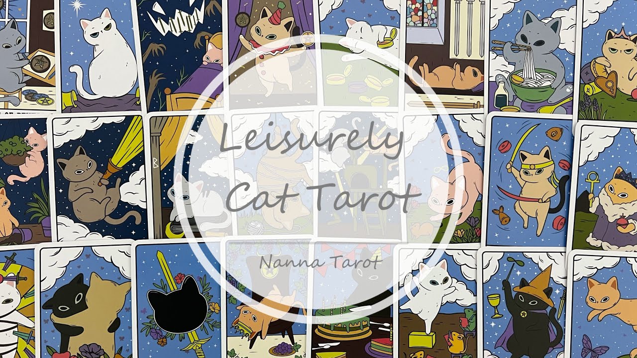 開箱 🥀 悠然貓塔羅 • Leisurely Cat Tarot // Nanna Tarot - YouTube